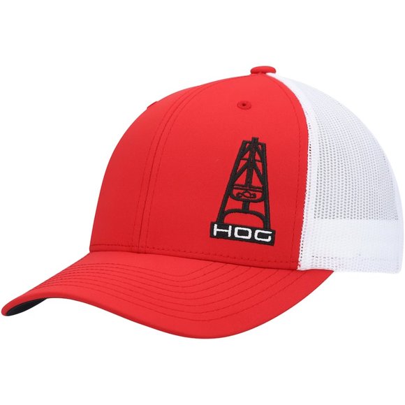 Hooey | Accessories | Hooey Oil Gear Hog Red White Snapback Mesh ...